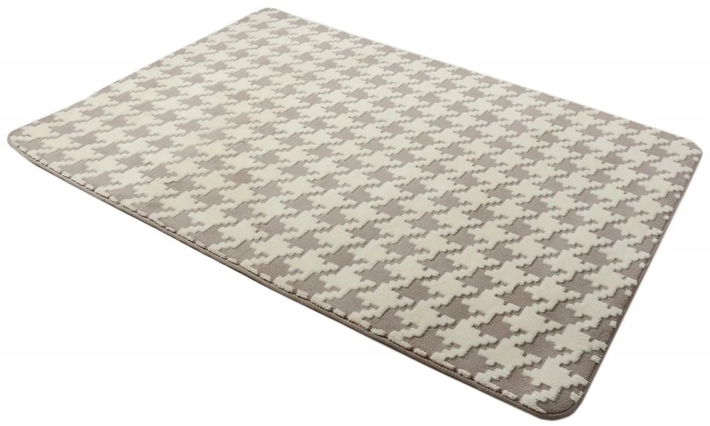 Tutumi Plyšový koberec 3D 160 x 230 cm - Béžový