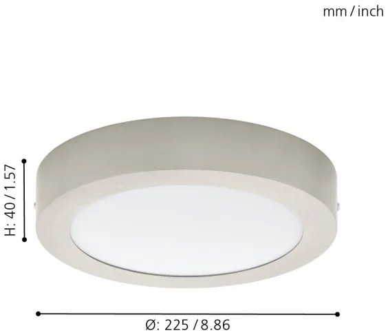 Eglo 78214 - LED Stropní svítidlo FUEVA LED/16,5W/230V