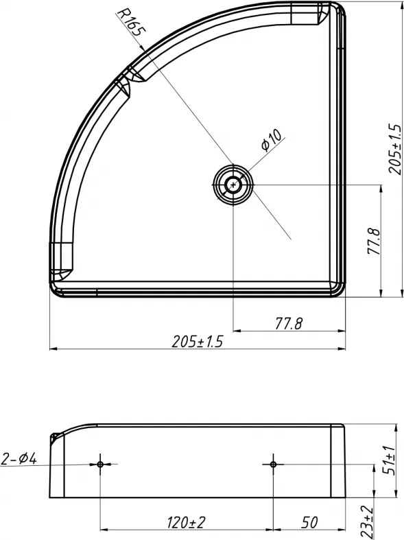 Mexen X-Wall-S, SMC rohová nástěnná police 20,5 x 20,5 cm, bílá, 1901202005