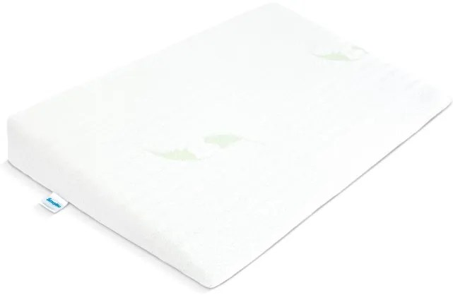 Kojenecký polštář - klín Sensillo bílý Luxe s aloe vera 60x38 cm Barva: Bílá
