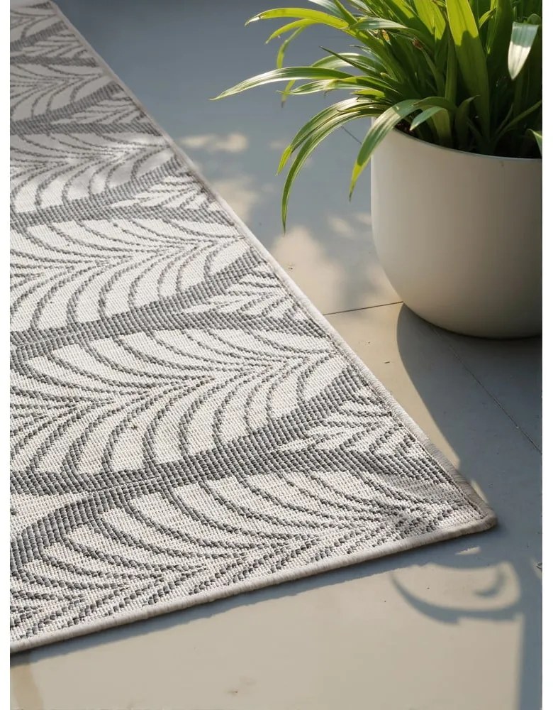 Vnitřní a venkovní koberec v šedé a slonovinové barvě 120x170 cm Duet Liora – NORTHRUGS