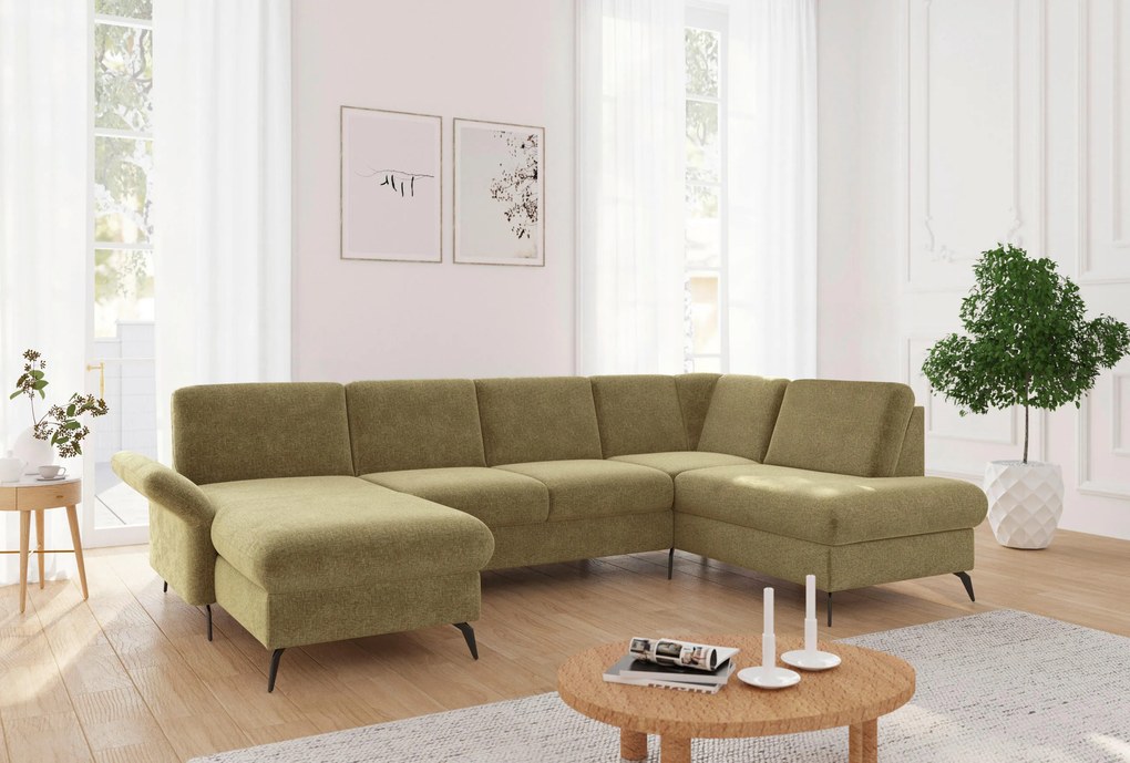 XXXLutz SEDACÍ SOUPRAVA, textil, olivově zelená Sit & More - Sedací soupravy - 0001440161C2