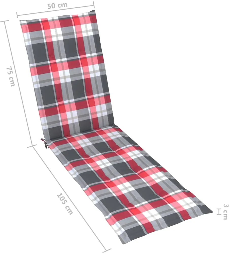 vidaXL Marketos Zahradní křeslo s podnožkou a poduškou masivní akácie