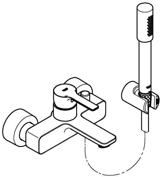 GROHE 33850001 - Vanová baterie LINEARE DN 15 lesklý chrom