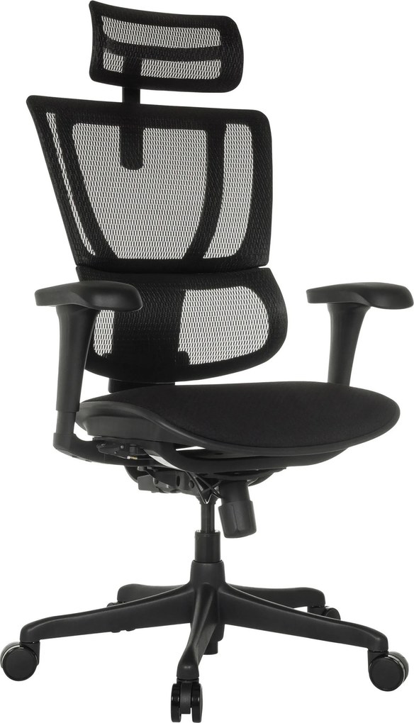 XXXLutz OTOČNÁ ŽIDLE, síť, černá MID.YOU - Online Only kancelářské židle - 001918022101