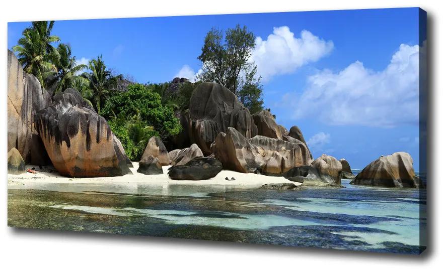 Wallmuralia Foto obraz na plátně Seychely panorama 100x50
