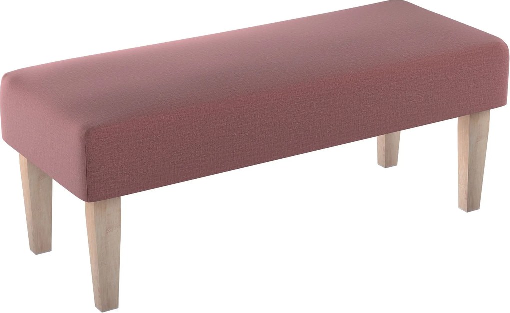 Dlouhá lavička 100x40cm barva fialová látka sametová