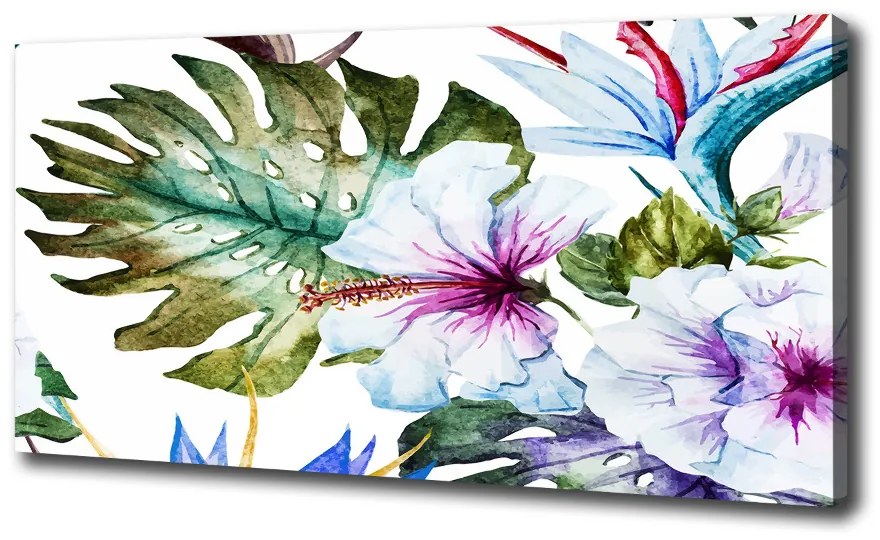 Wallmuralia Foto obraz na plátně Havajské květiny 100x50