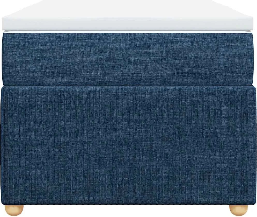Box spring postel s matrací modrá 80x200 cm textil 3285531