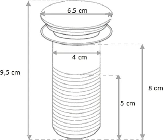 Mexen uzavíratelná kulatá umyvadlová odtoková zátka typu ClickClack, bez přepadu, růžová matná keramická, 79910-44