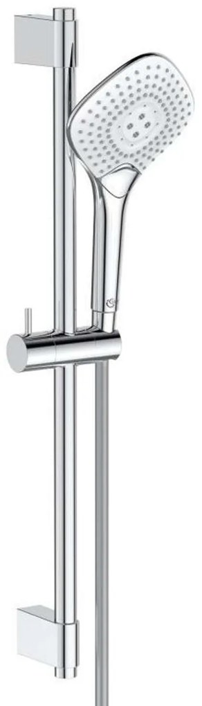 Ideal Standard Idealrain Evo Jet - Set sprchové hlavice Diamond, 3 proudy, tyče 60 cm a hadice, chrom B1762AA