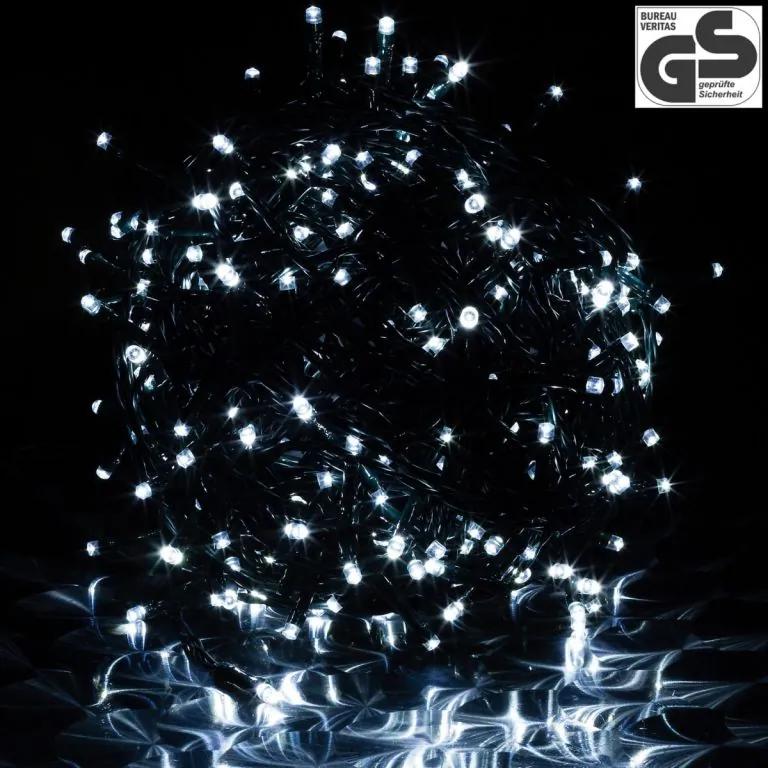 VOLTRONIC® 39461 Vánoční LED osvětlení 40 m - studená bílá 400 LED - zelený kabel