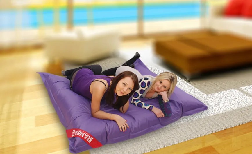 BeanBag Sedací pytel 179x140 perfekt violet