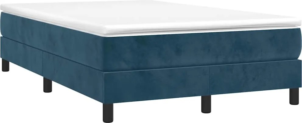 Rám postele s boxspringem tmavě modrý 120 x 200 cm samet 3120764