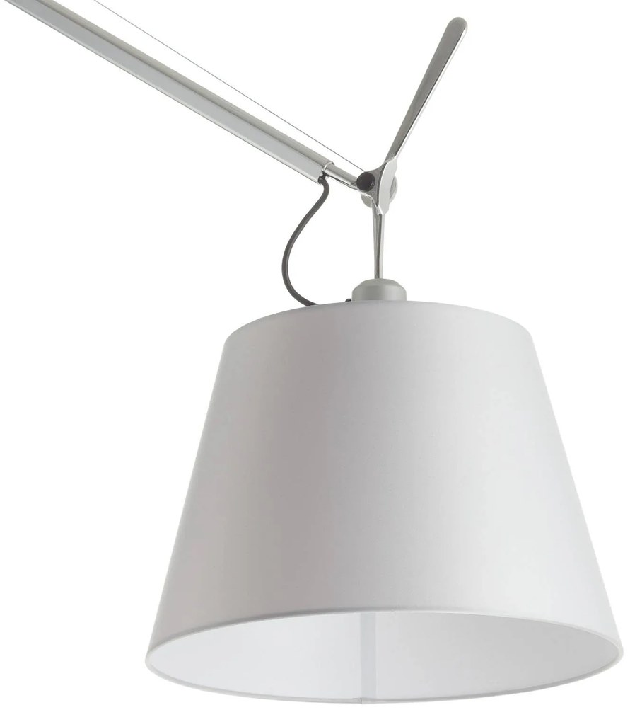 Artemide Tolomeo Mega - Stojací lampa saténové stínidlo