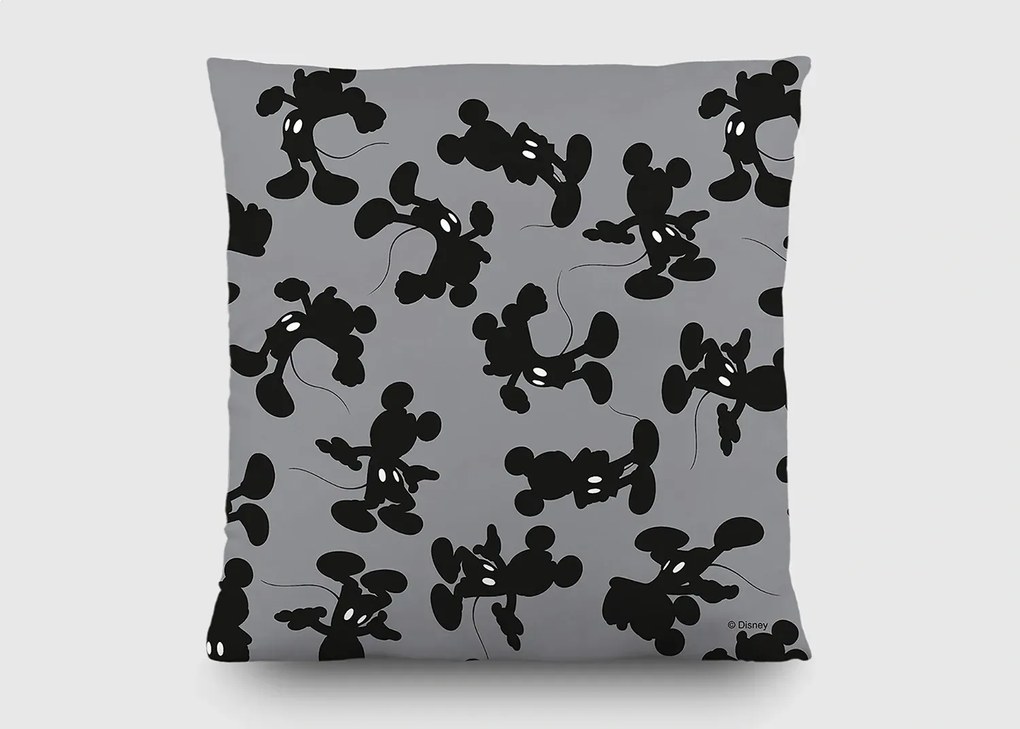 Dekorativní polštářek Silueta Mickey Mouse, Disney | 40 x 40 cm | DCND 3134