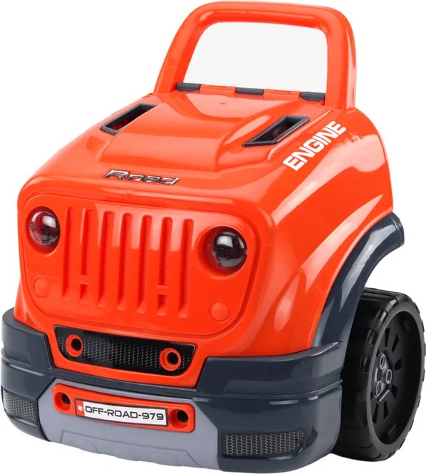 LEAN Toys Sada pro domácího mistra na rozebírání automobilových motorů, oranžová