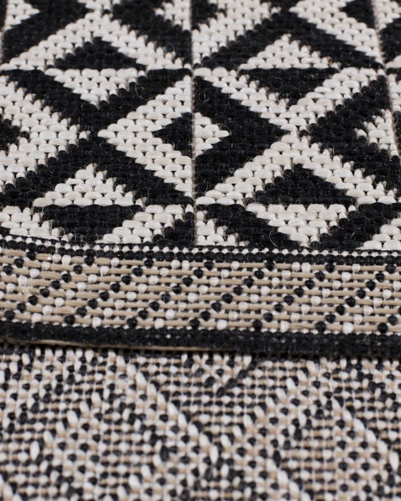 Koberec Modern Geometric black/beige 120x170cm