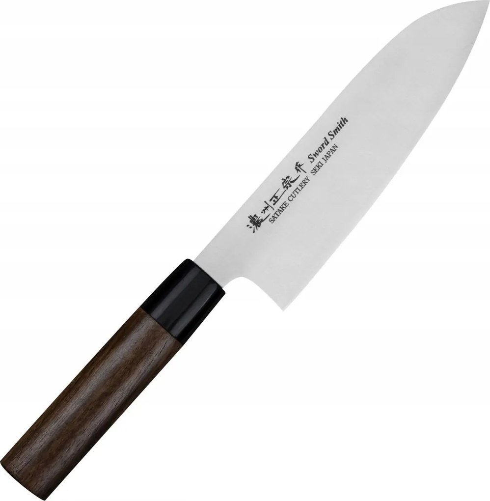 Satake Cutlery Mfg Kenta Walnut nůž Santoku 17 cm univerzální