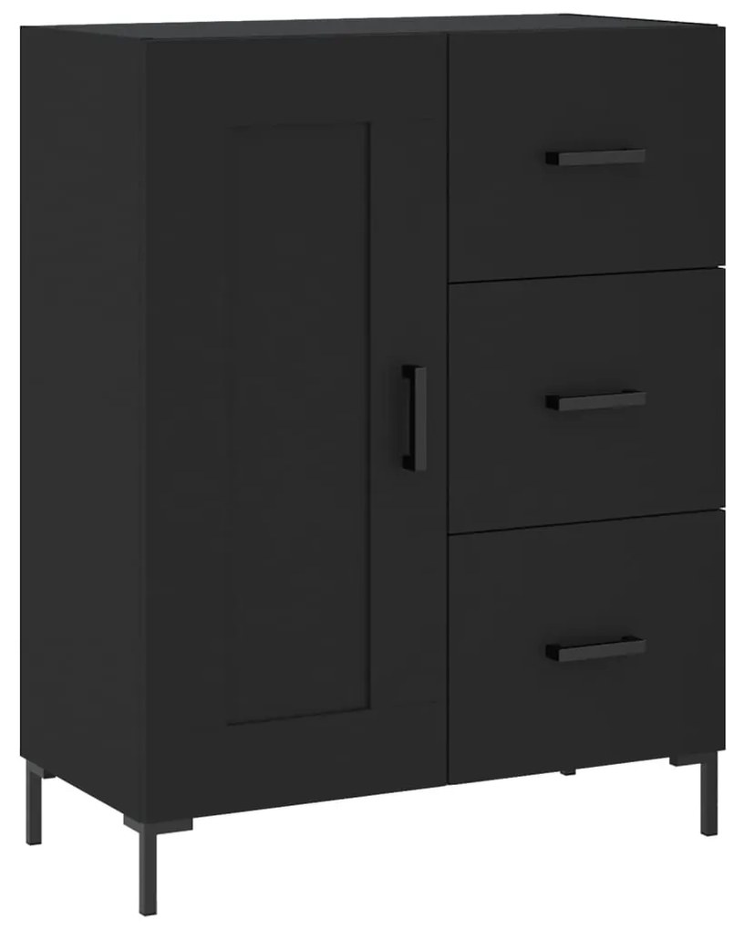 Skříň highboard černá 69,5 x 34 x 180 cm kompozitní dřevo - Default Title