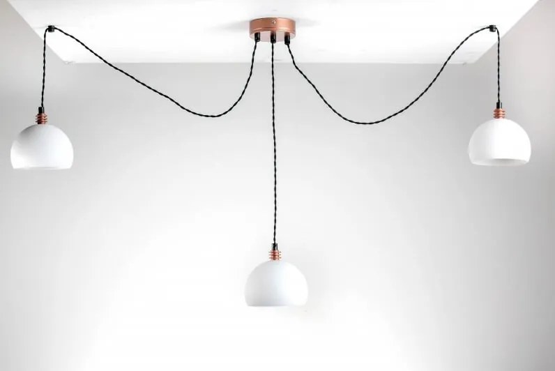 T-BIS Svítidlo pavouk TESTER-3LP-3C-BLACK CW