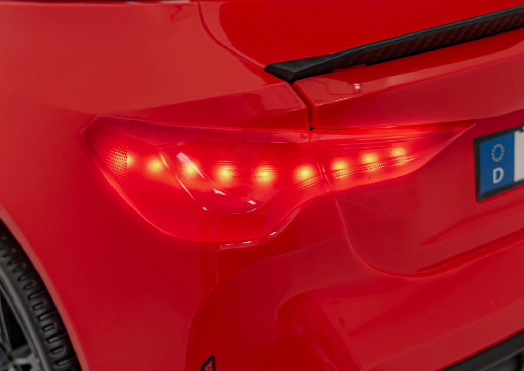 Ramiz Dětské elektrické auto BMW M4 Červené