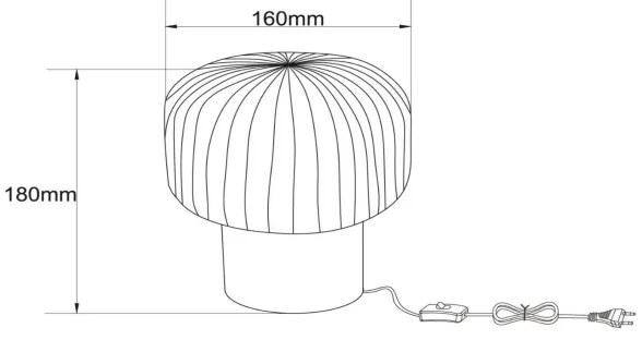 Lucide 78595/01/30 - Stolní lampa JANY 1xE14/25W/230V černá