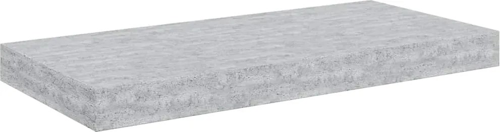 Plovoucí nástěnné police 2 ks betonově šedé 50x23,5x3,8 cm MDF 326595