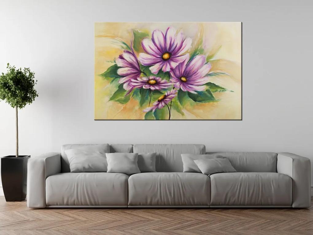 Gario Ručně malovaný obraz Květiny a zeleň Rozměry: 120 x 80 cm