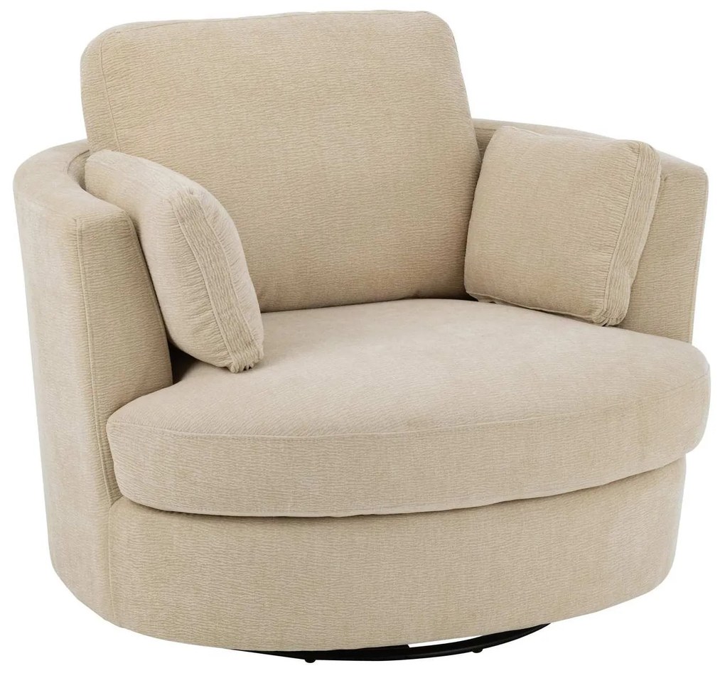 Béžové relaxační křeslo Swivel - 100*109*89cm