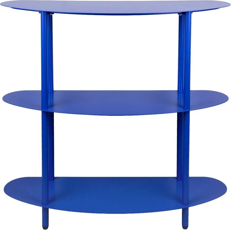 Modrý kovový regál 90x82x28 cm Cool Retro – Leitmotiv