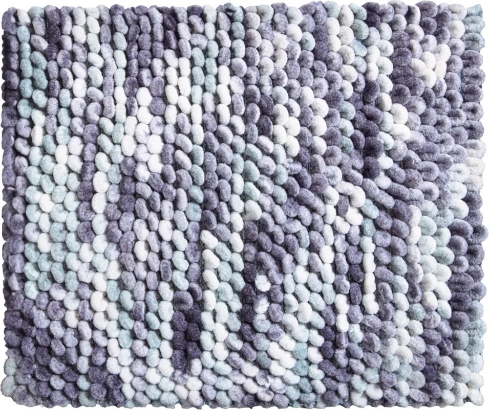LineaDue PUNTO - Koupelnová předložka stříbrná šedá Rozměr: 50x60 cm