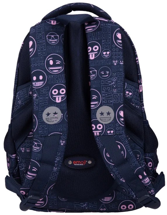 St.RIGHT Školní batoh tříkomorový Emoji