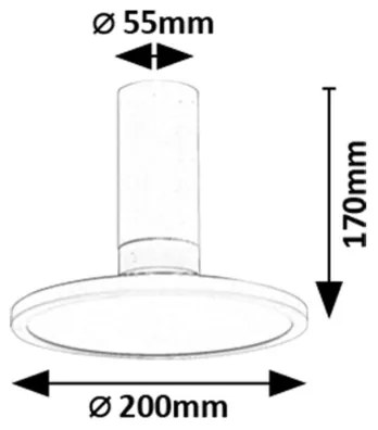 Rabalux 71328 - LED Stropní svítidlo OVIDIA LED/20W/230V 3000K bílá
