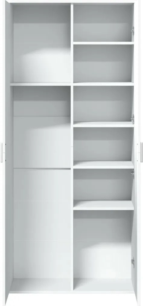 Skříň highboard bílá 80 x 35 x 180 cm kompozitní dřevo 3276651