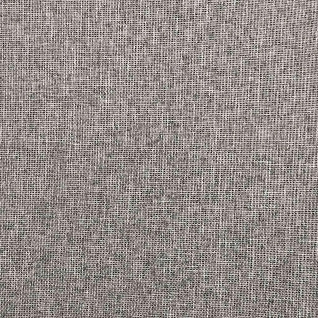 vidaXL Marketos Rám postele úložný prostor LED světle šedý textil 160 x 200 cm