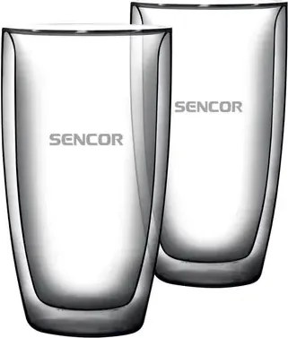 SENCOR SGX 002 Sada 2 sklenic na latte 380ml