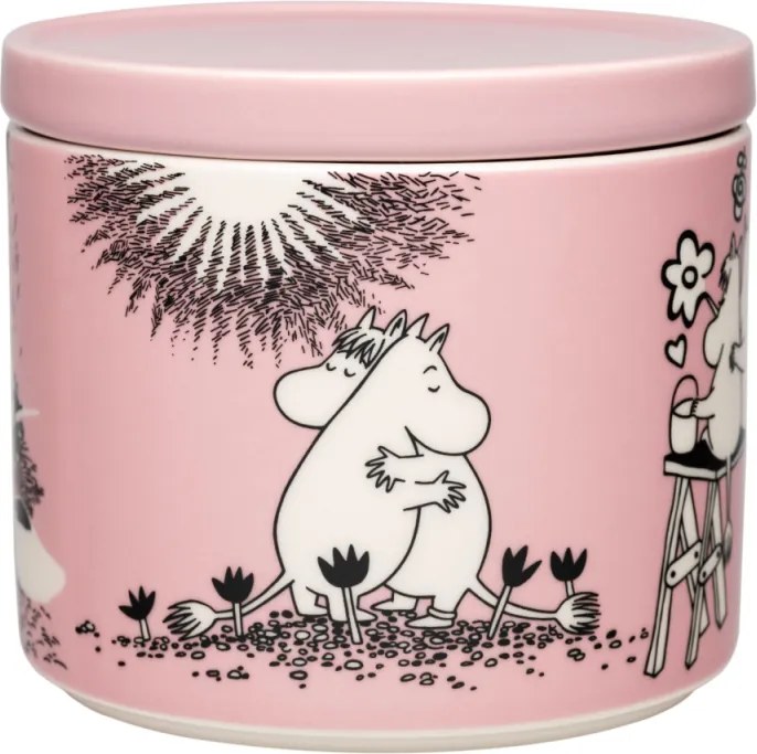 Dóza Moomin Love 0,7l, růžová / 30. výročí