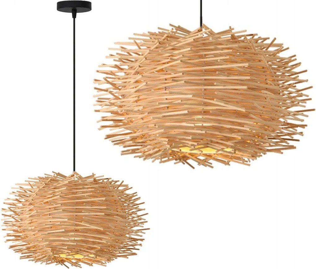 Závěsná lampa Toolight APP884-1CP Natural 1 světelné body E27