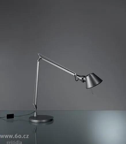 Artemide A015120 + A003920 Tolomeo Midi Tavolo LED, designová stolní lampa, 9W LED 3000K, antracit, 100cm