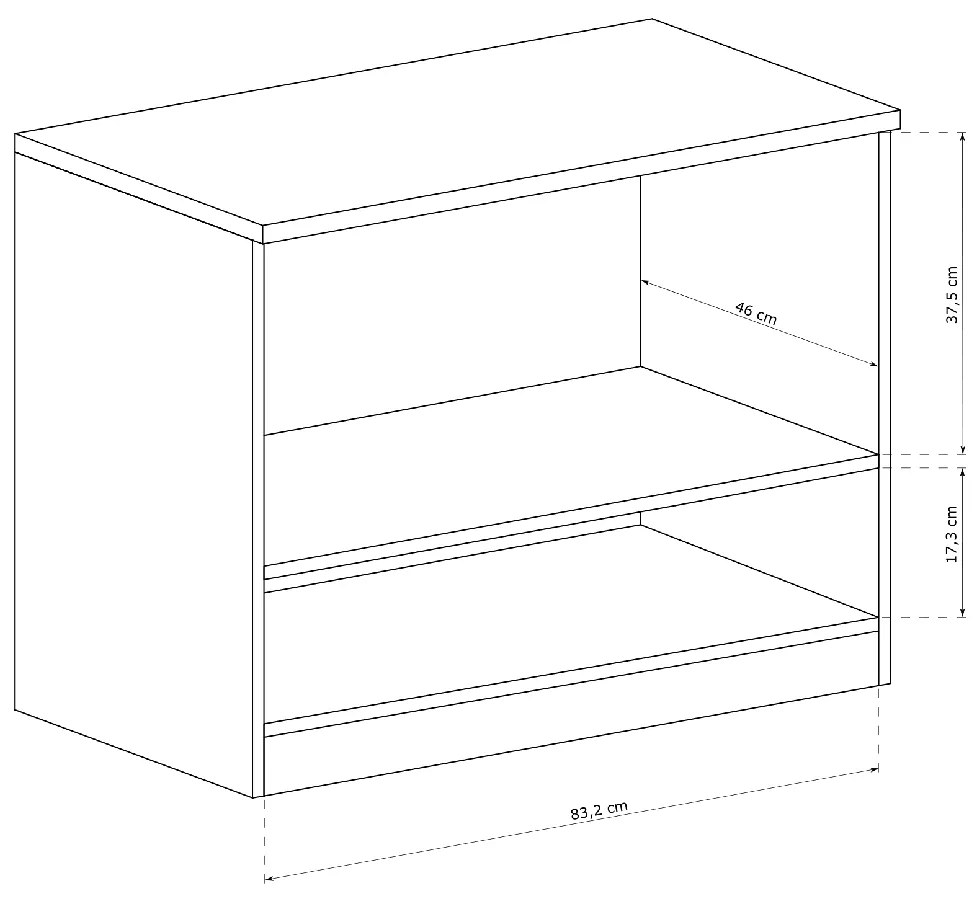 TADEUSZ L | TV stolek T-24 | 88 cm | lefkas