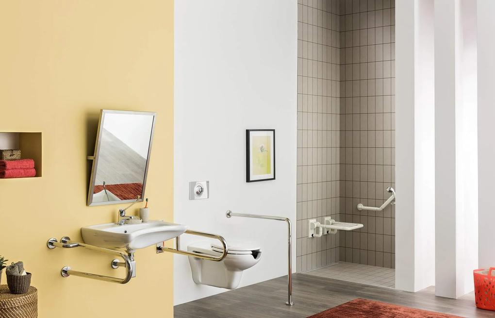 Aplomo Vital WC závěsné pro osoby se sníženou pohyblivostí se sedátkem