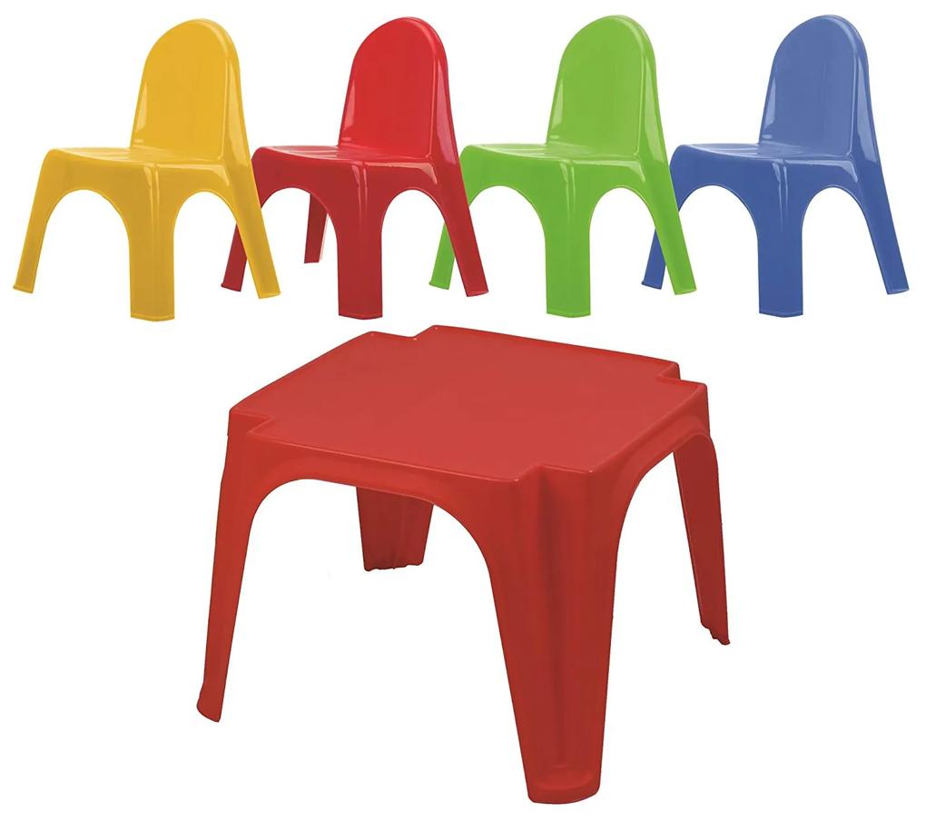 MAXMAX Dětský stoleček se židličkami KEREN - multicolor | BIANO