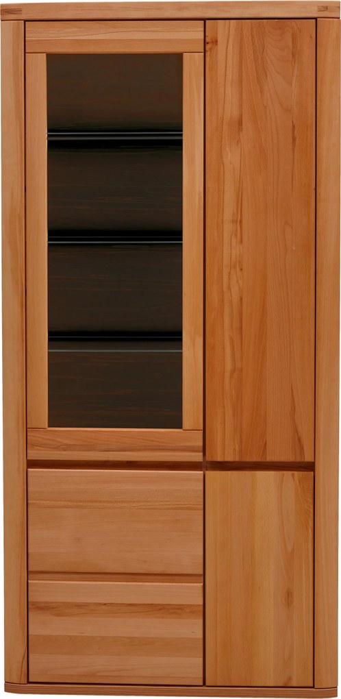 XXXLutz VITRÍNA, jádrový buk, jádrový buk, 98,4/203,6/37,7 cm Voleo - Kredence a vitríny - 002412010829