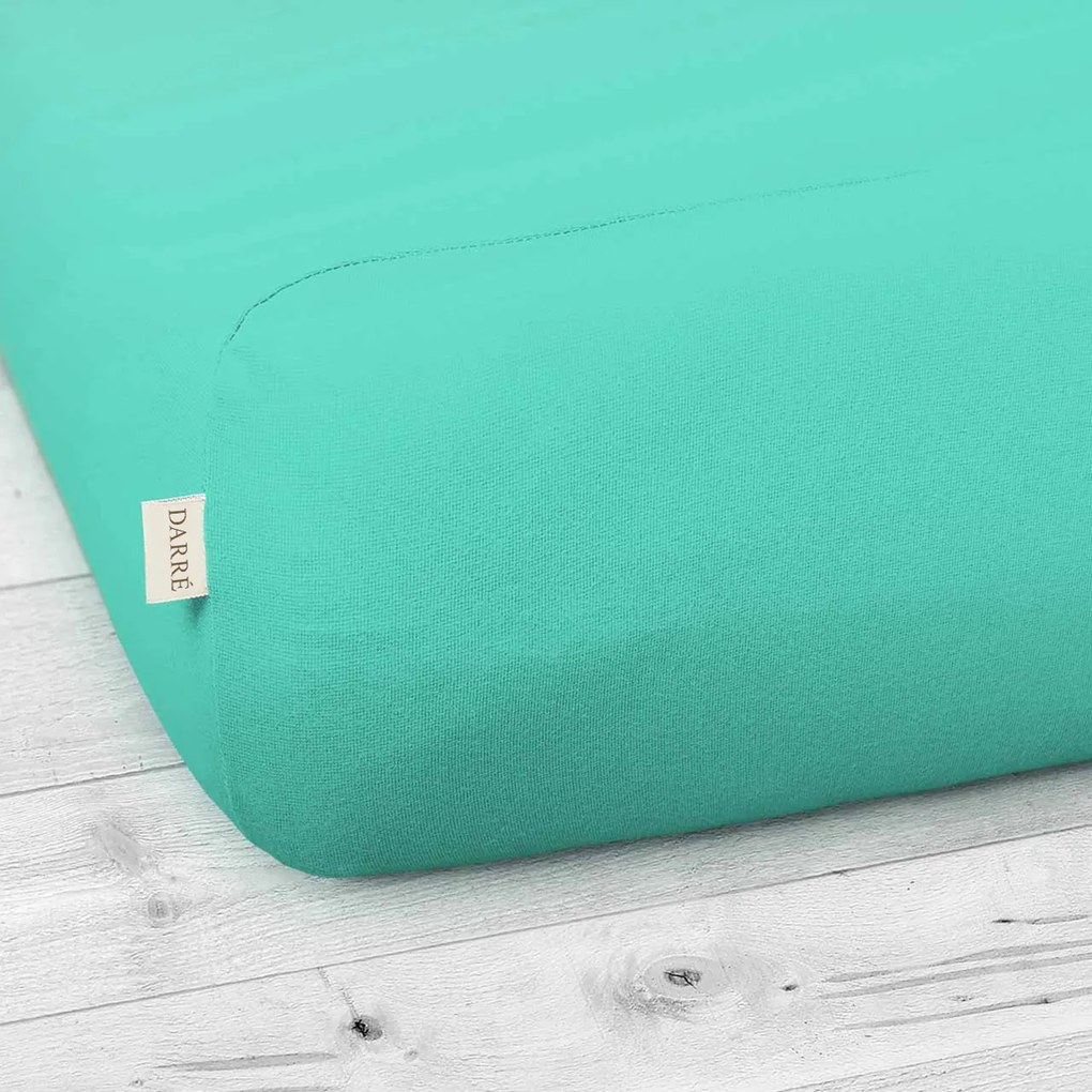 Jersey prostěradlo azurové na výšku matrace do 20 cm Velikost: 60 x 120