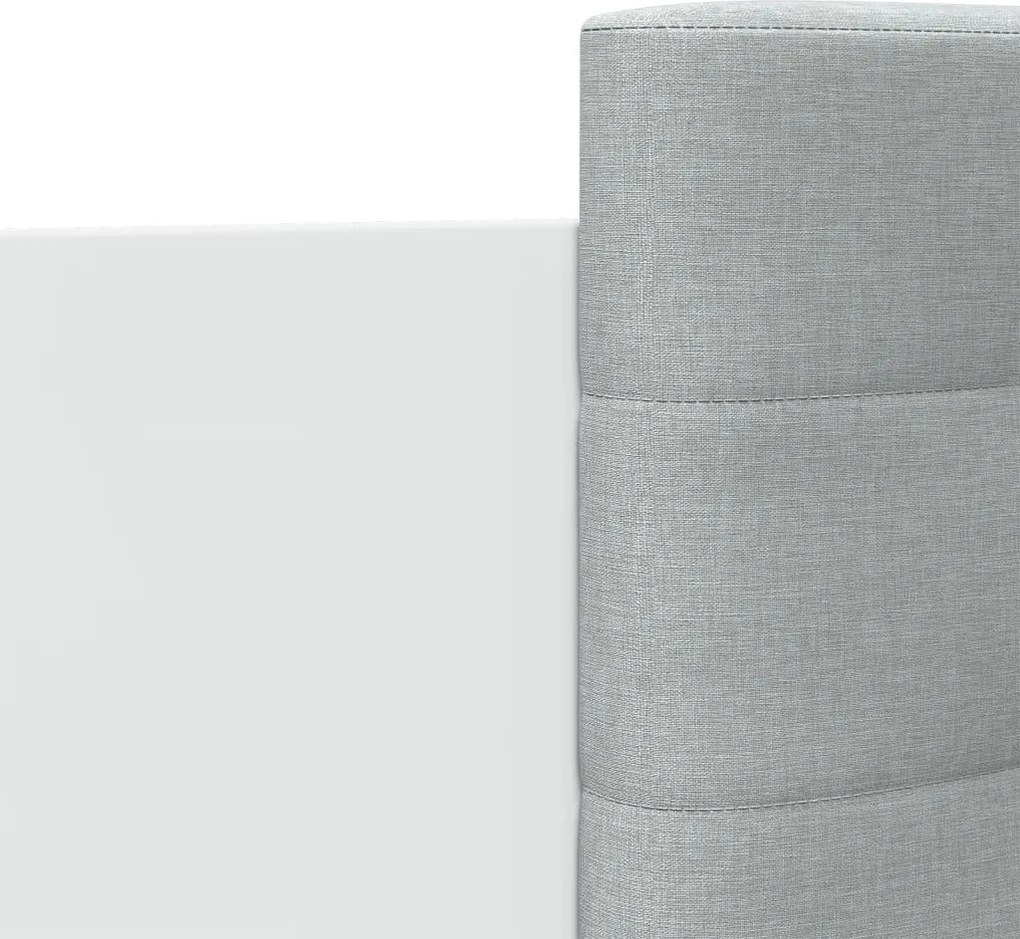 Rám postele s čelem bílý 135 x 190 cm kompozitní dřevo 3209954