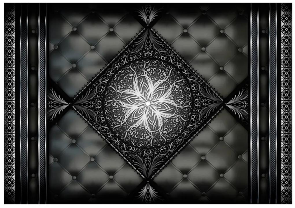 Murando DeLuxe Tapeta černá kůže ornament Velikost (šířka x výška): 150x105 cm