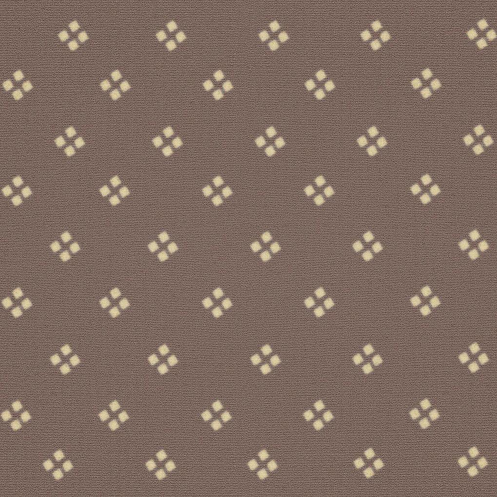Zátěžový koberec Chambord 44 filc - hnědý