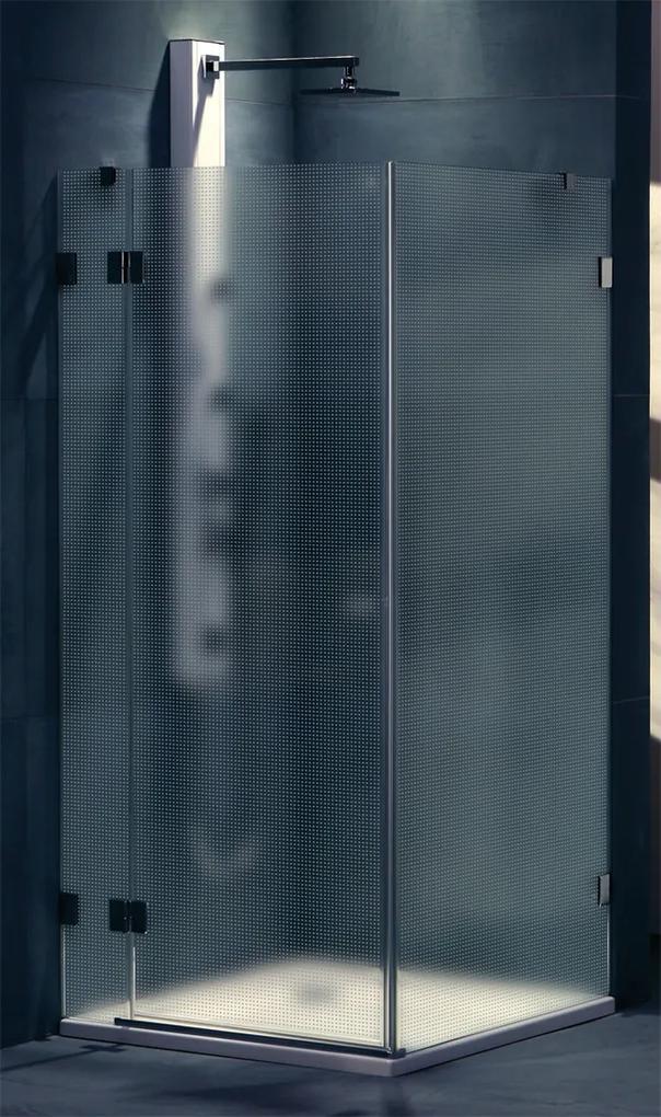 Sprchové dveře s boční stěnou (NSKDS 1/100-75 P MASTERCARRÉ) TEiKO