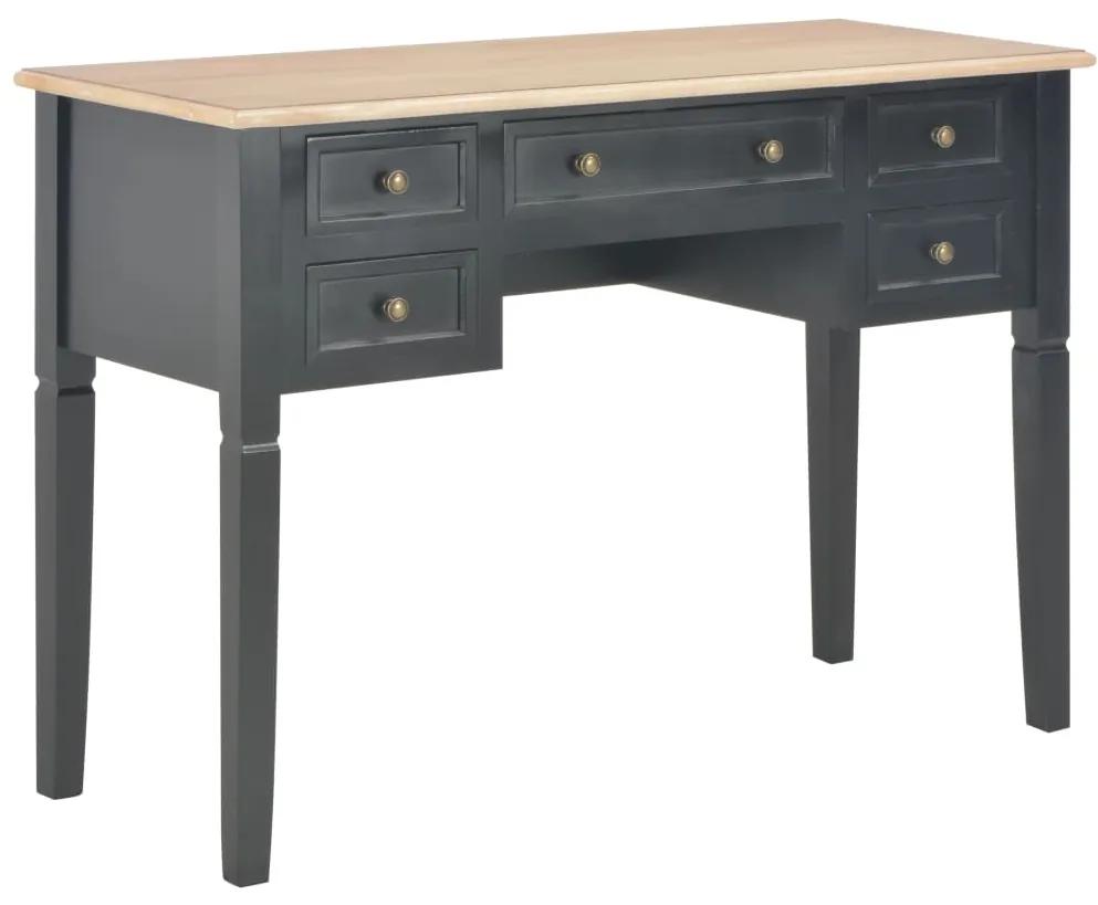 280071 vidaXL 280071  Writing Desk Black 109,5x45x77,5 cm Wood